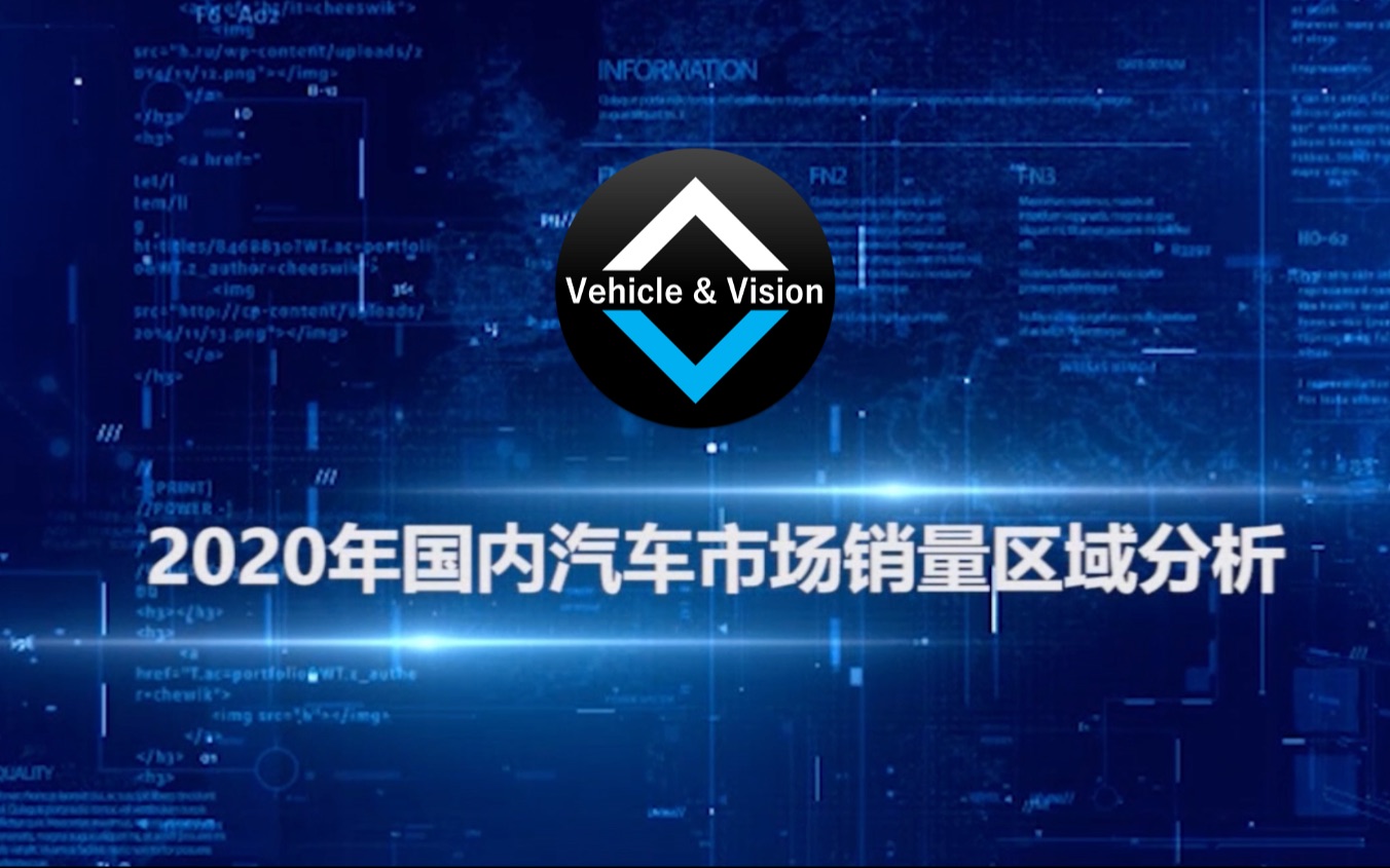 2020年汽车市场区域销量分析