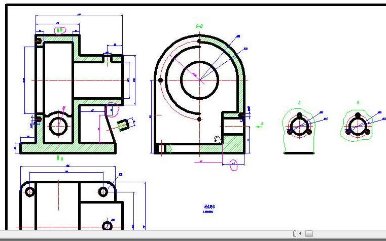 轴测图及泵体表达练习点评
