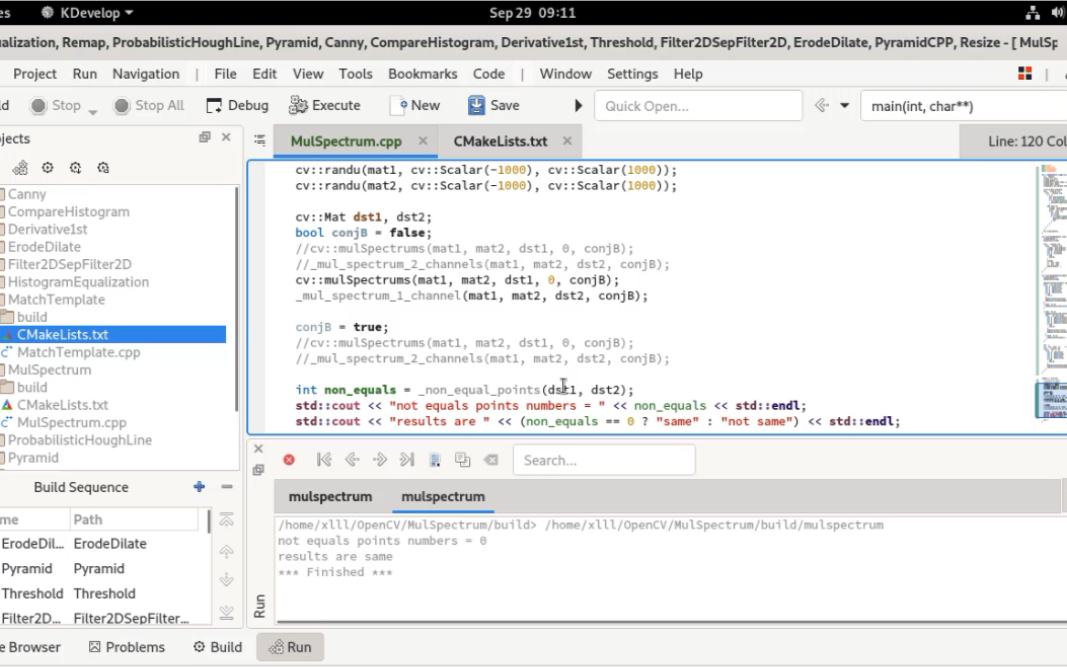 OpenCV的频谱相乘(二)求卷积与互相关