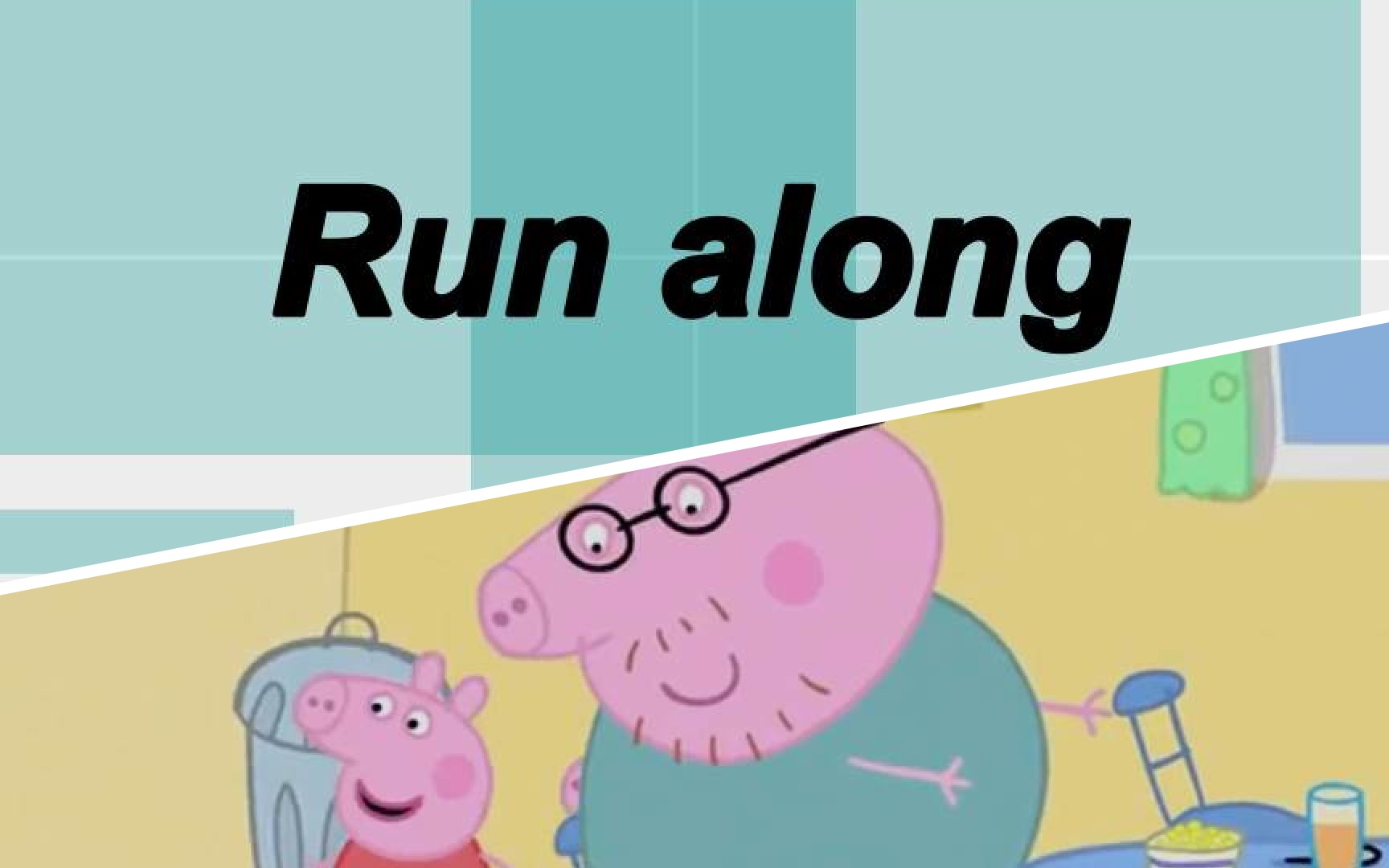 【英语思维训练】'Run along' | 可以和周围朋友说这个短语么?| Peppa ...