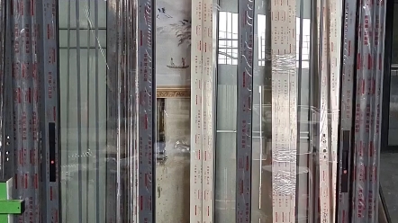 简约哑光灰色三轨三扇厨房推拉门客厅阳台推拉门厂家