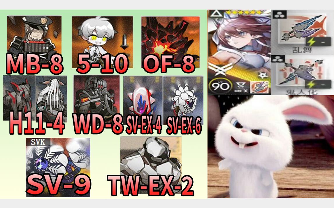 【血狼切片】评价更正,大杯偏上!满配夜刀清杂测试!_明日方舟