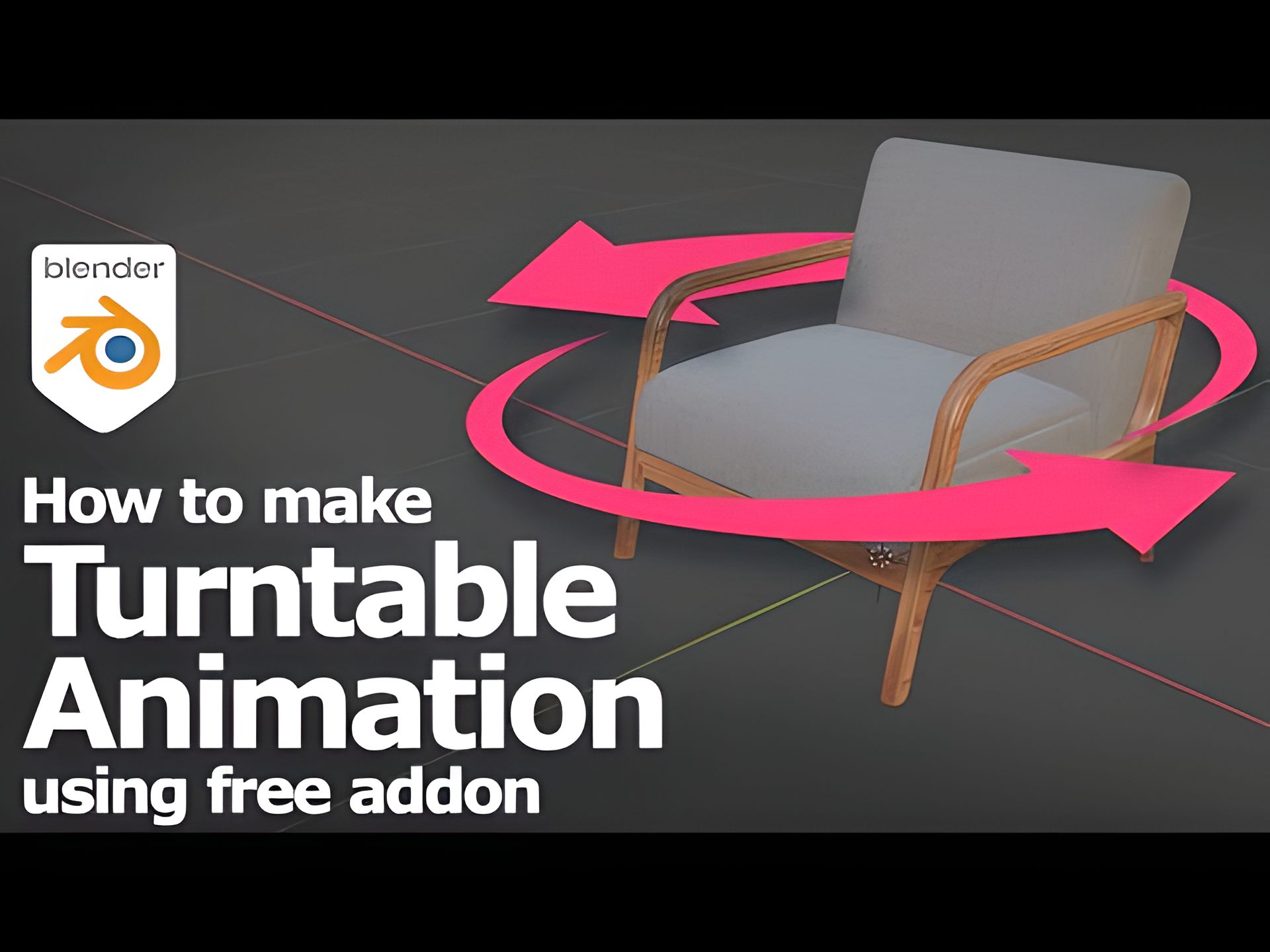 【中字】Blender 渲染教程:转盘动画教程使用免费插件移动 360 度相机...