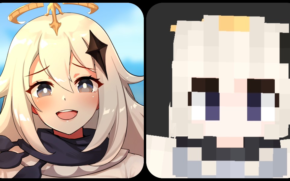 【我的世界皮肤】长高的派蒙