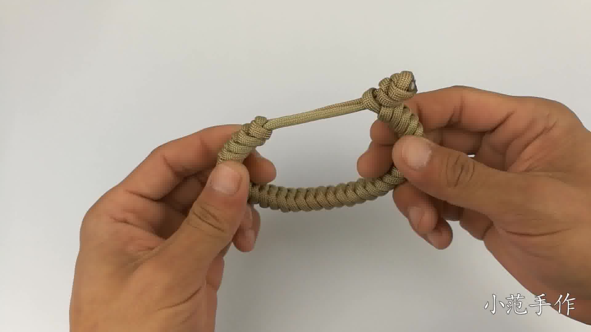 最简单的一种金刚结手链编法,一看就会