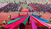 中学运动会开幕式, 这套表演一看就是数学老师教的!