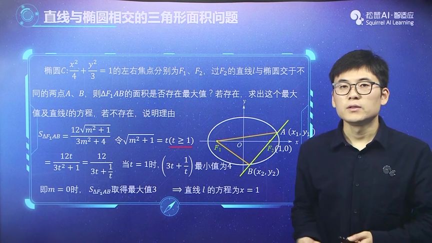 直线与椭圆相交的三角形面积问题