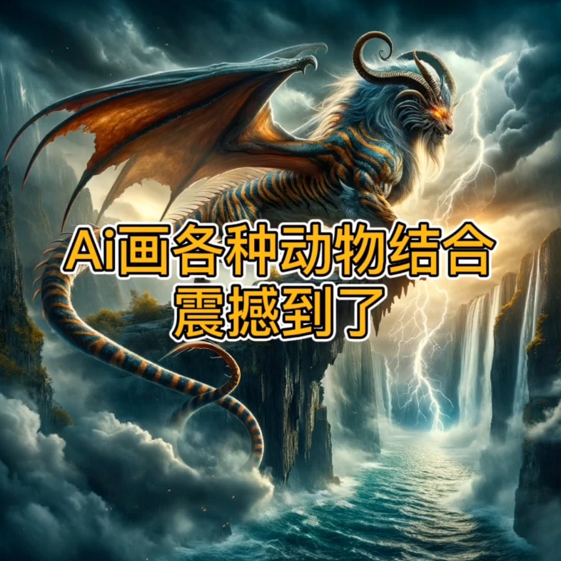 Ai画各种动物结合体,被震撼到了