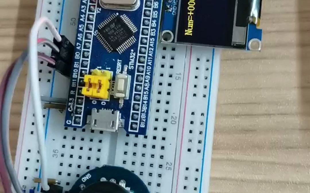 圆板旋转编码器计数学习成果记录