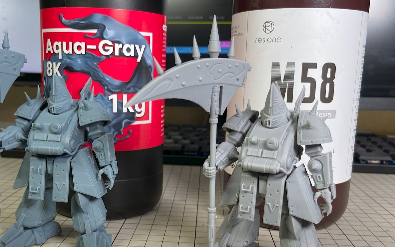 【3D打印机】Phrozen Aqua-Gray 8k和RESIONE M58与Sonic mini 8k...