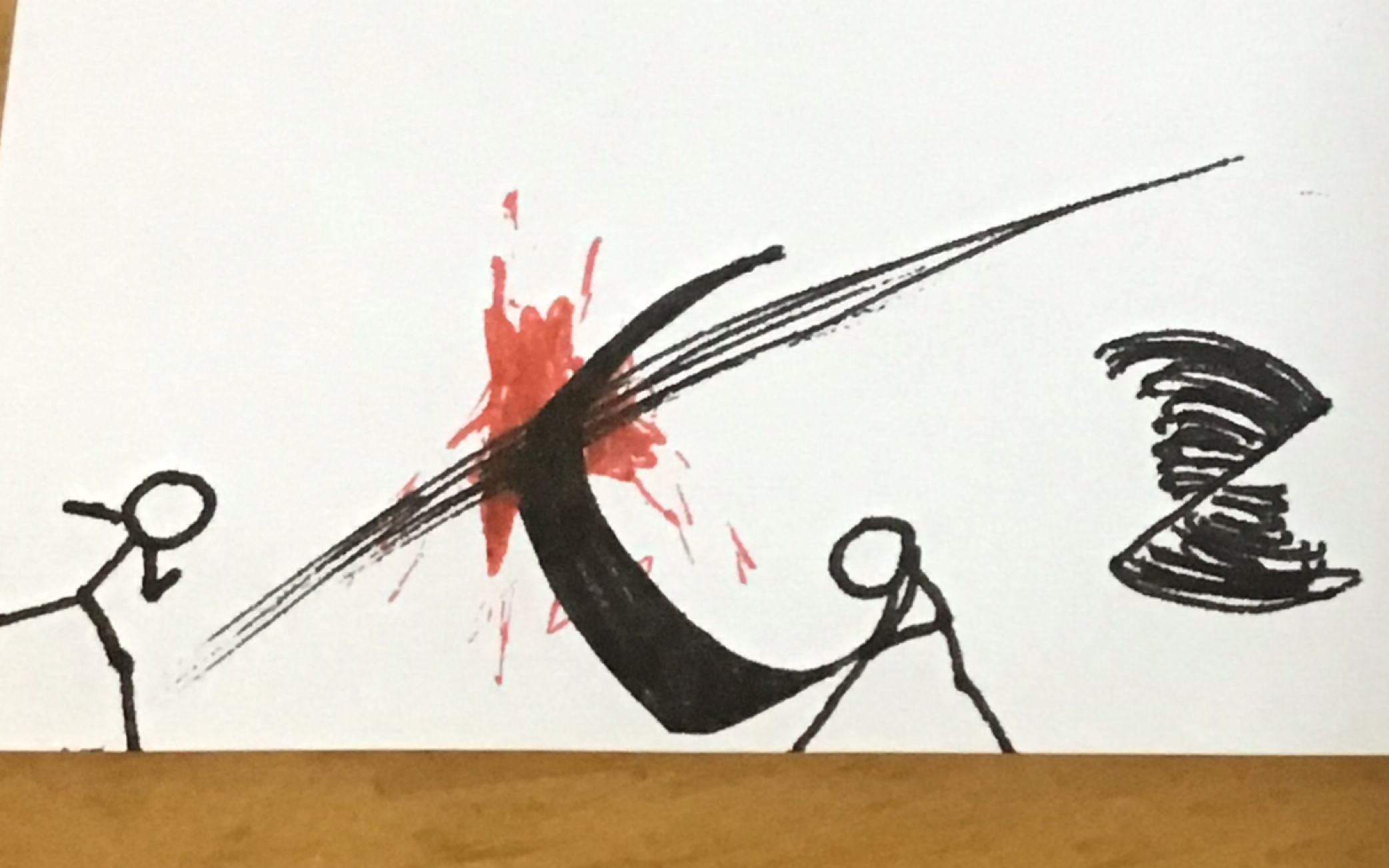 【火柴人手翻画】刀法练习#2,画质爆炸(