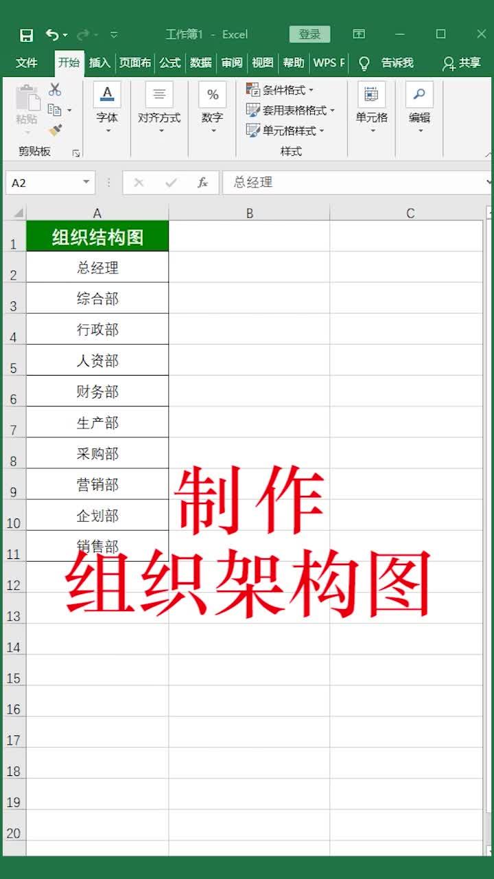 Excel还可以做组织架构图,你知道吗?#515王牌直播间