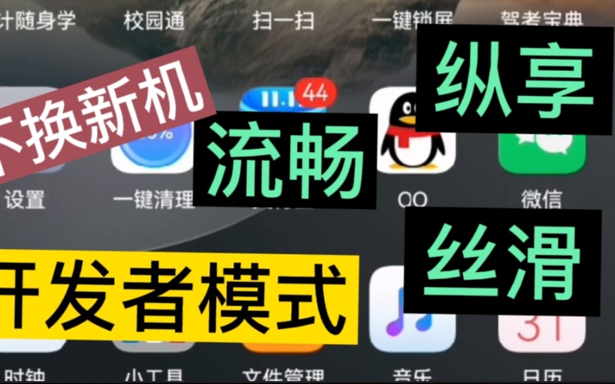 双十一不用换手机!进入开发者模式,免费让旧手机变的流畅如新机