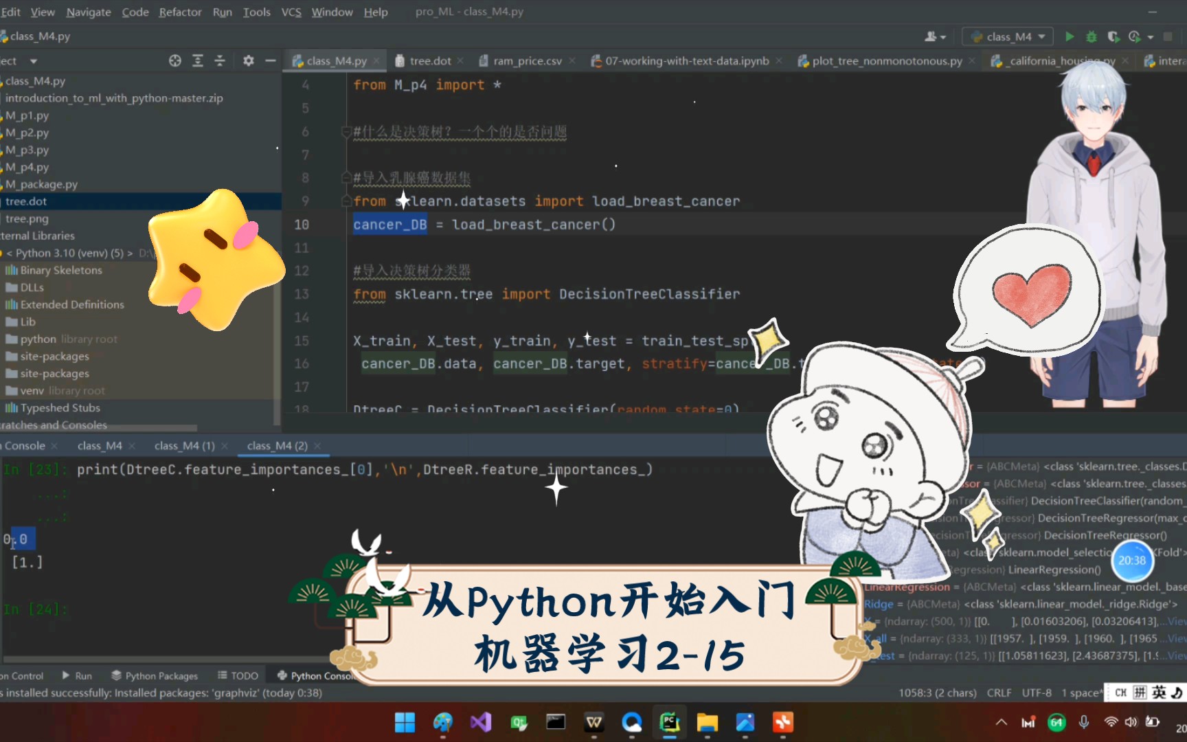 从Python开始入门机器学习2-15:dot文件、特征重要性及决策树不可外推