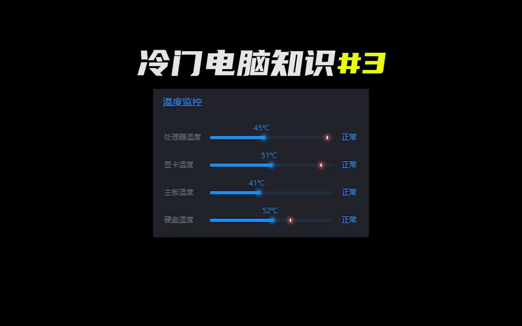 CPU和GPU什么温度才算正常?【冷门电脑知识#3】