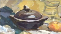 油画技法 风景油画 黑白木刻版画