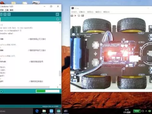第24讲 arduino四轮驱动智能小车遥控灭火实验
