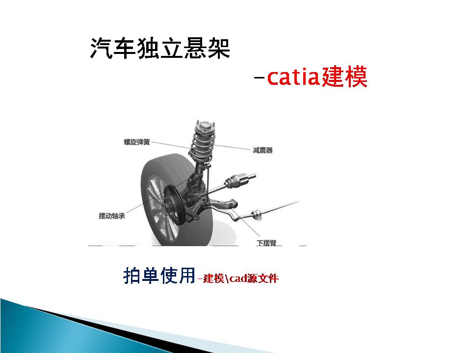 汽车麦弗逊悬架建模01-catia