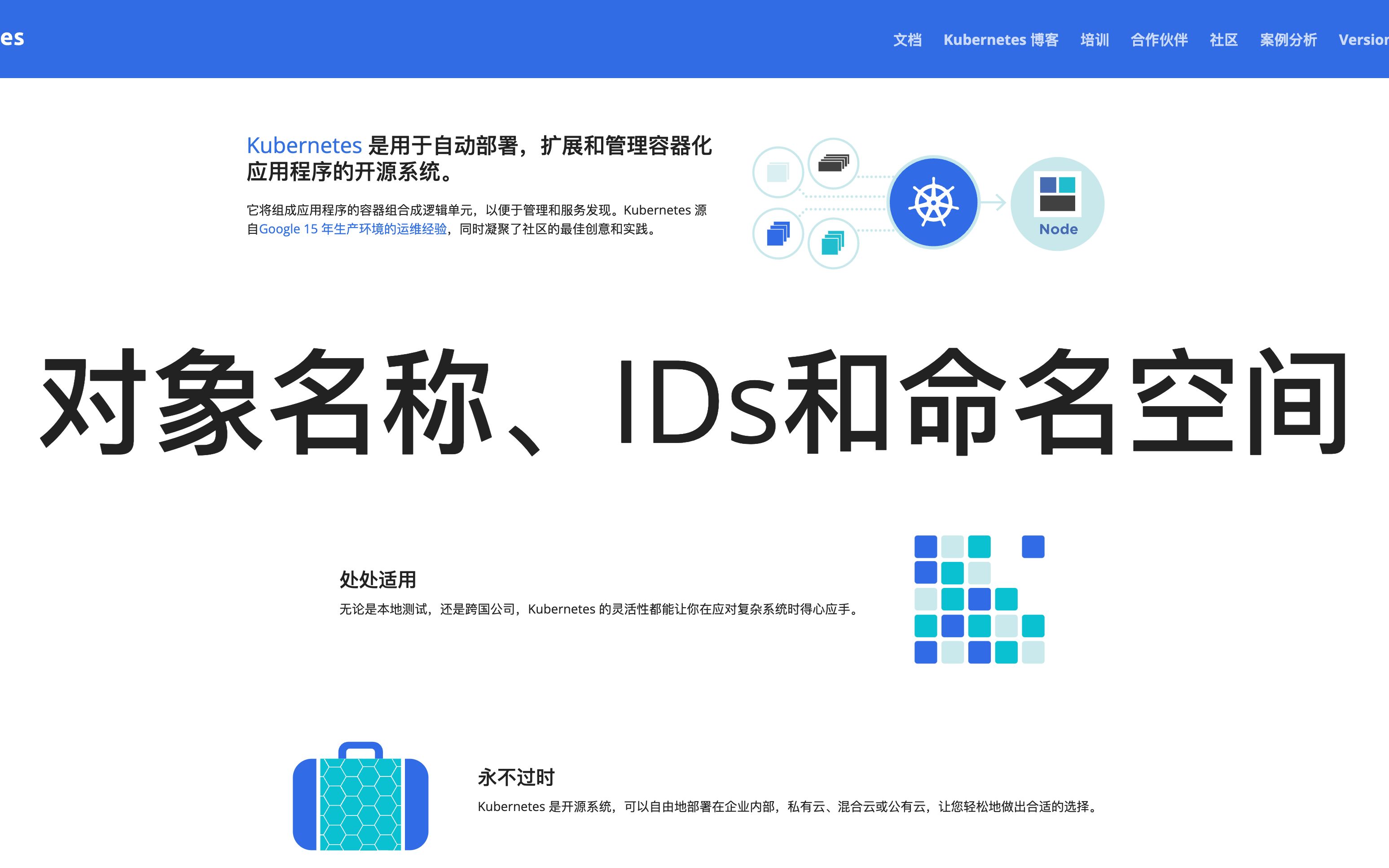 Kubernetes官方文档介绍之对象名称、IDs和命名空间