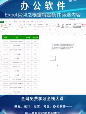 Excel实例之根据特定条件筛选内容应该如何操作呢?学习起来吧!