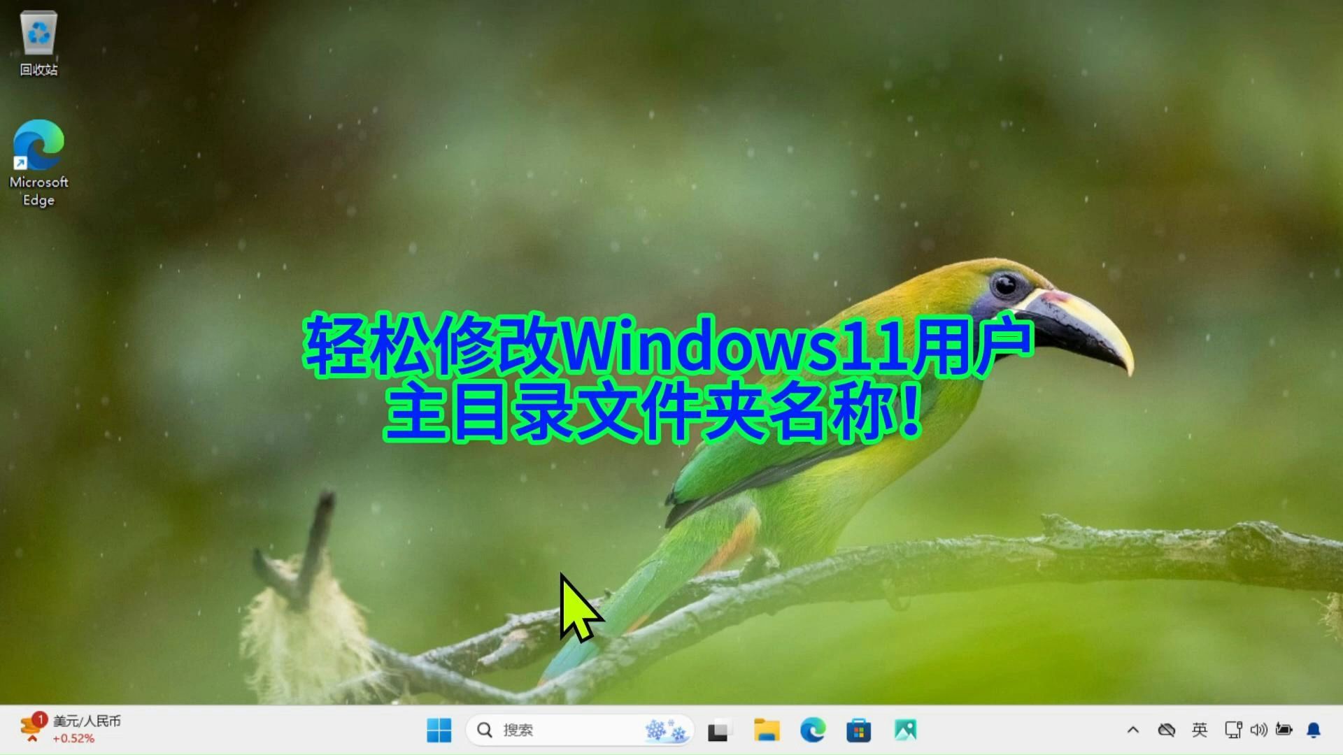 个性化你的Windows账户:如何修改默认用户主目录文件夹名称教程