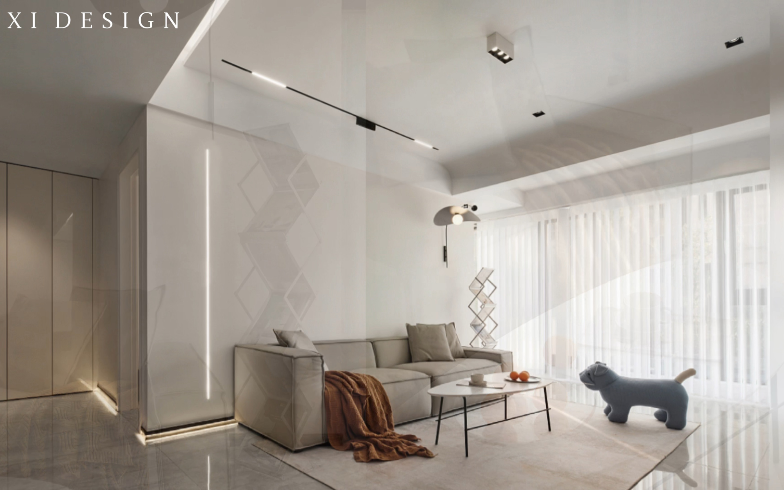 西安金辉崇文府下叠171㎡现代简约风,自然通透的晨曦之光