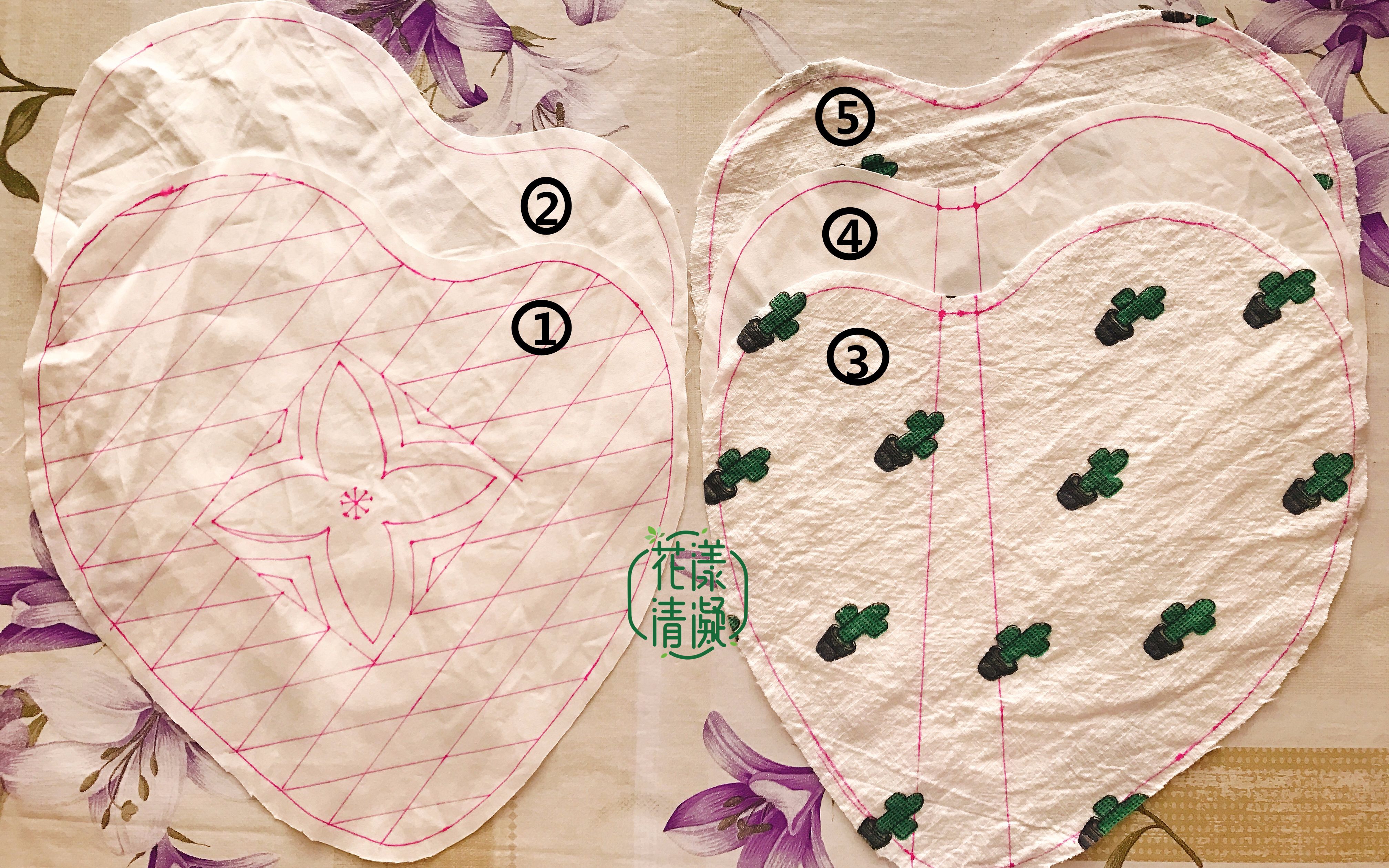 【刺绣】刺绣针法——平针法&藏针法