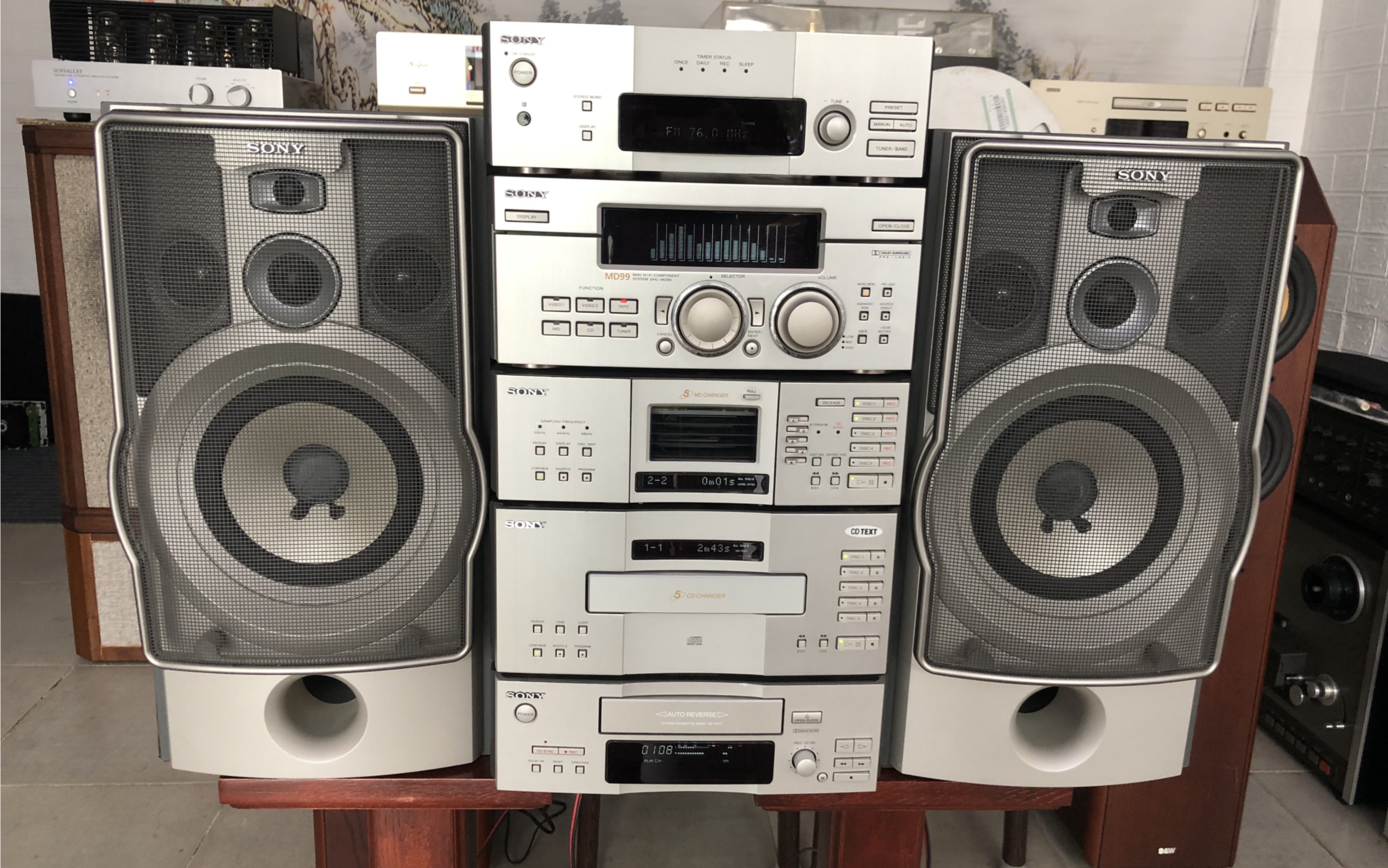 原装进口索尼MD99高级端HIFI组合音响