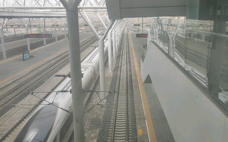 CR400BF-G-0051担当G8876次列车达速通过滨海西站