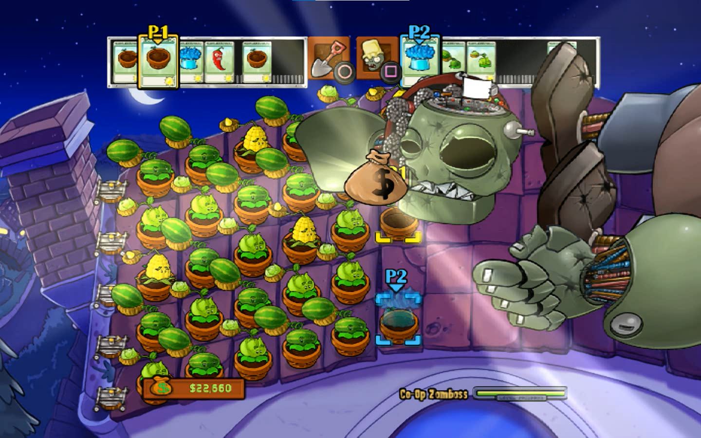 [PVZ单人双打]PS3模拟器版合作模式全键盘控制通关(全程高血压)