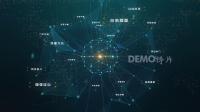 ae片头 PR模板 1289 蓝色科技Plexus点线连接动画科技网络企业开场...