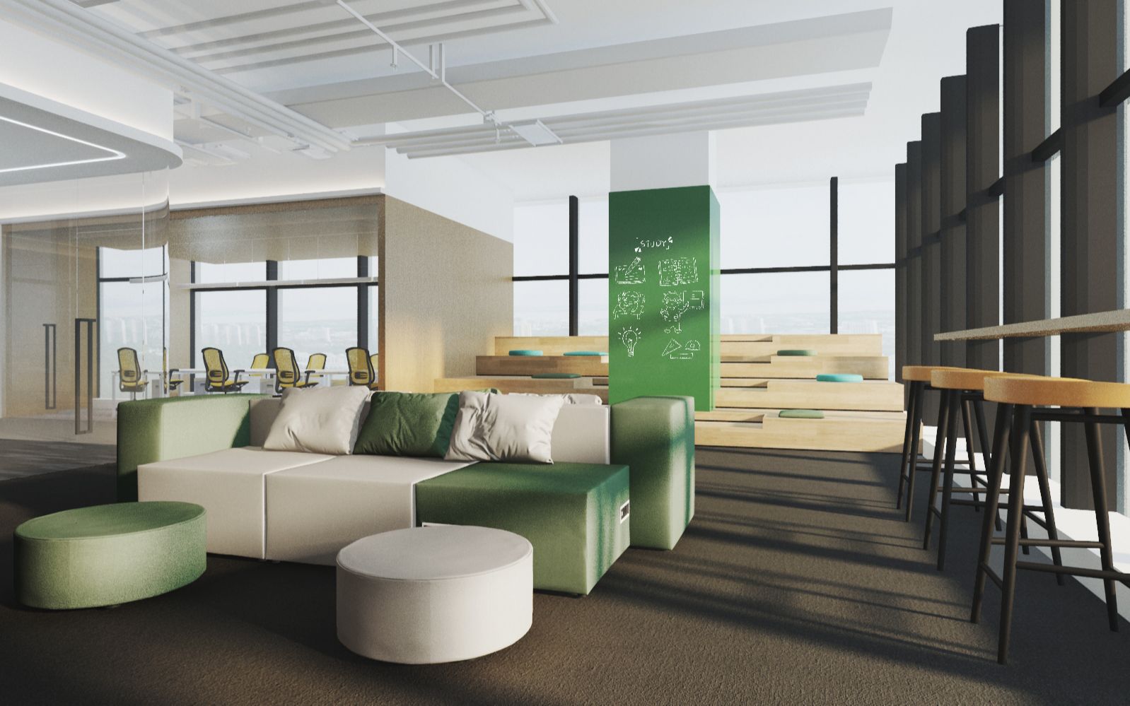 当办公室装修设计实景达到90%以上的还原度时,是什么样的体验呢?