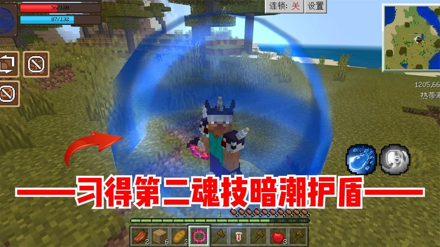 我的世界斗罗生存3:习得魂技暗潮护盾,即将突破斗尊!