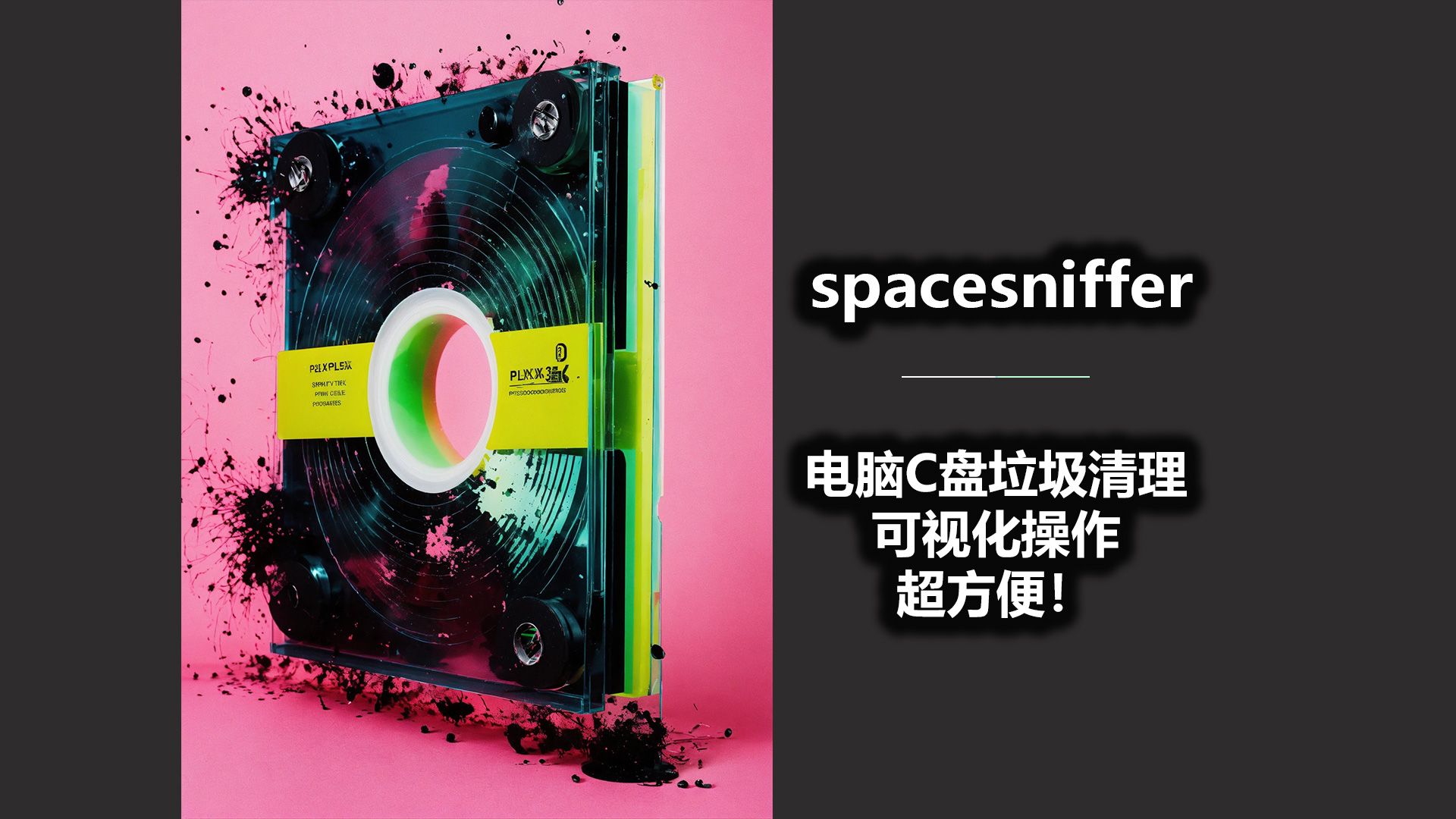 spacesniffer 电脑C盘垃圾清理 可视化操作 超方便!
