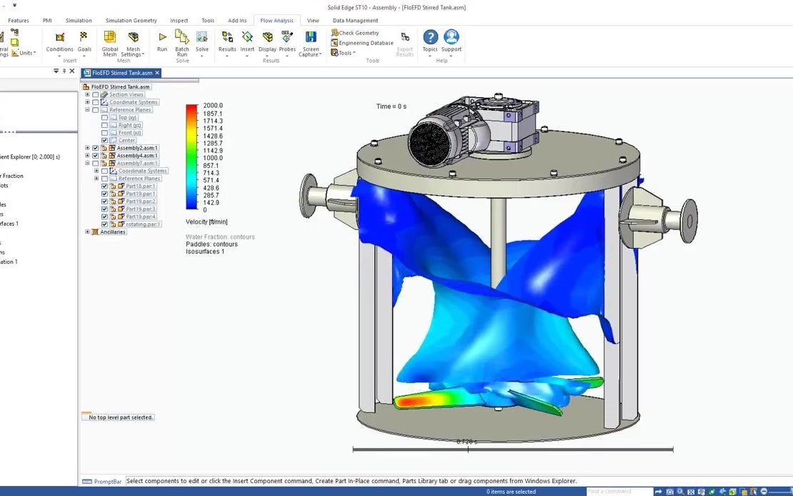 基于SimCenter FLOEFD 的搅拌模拟