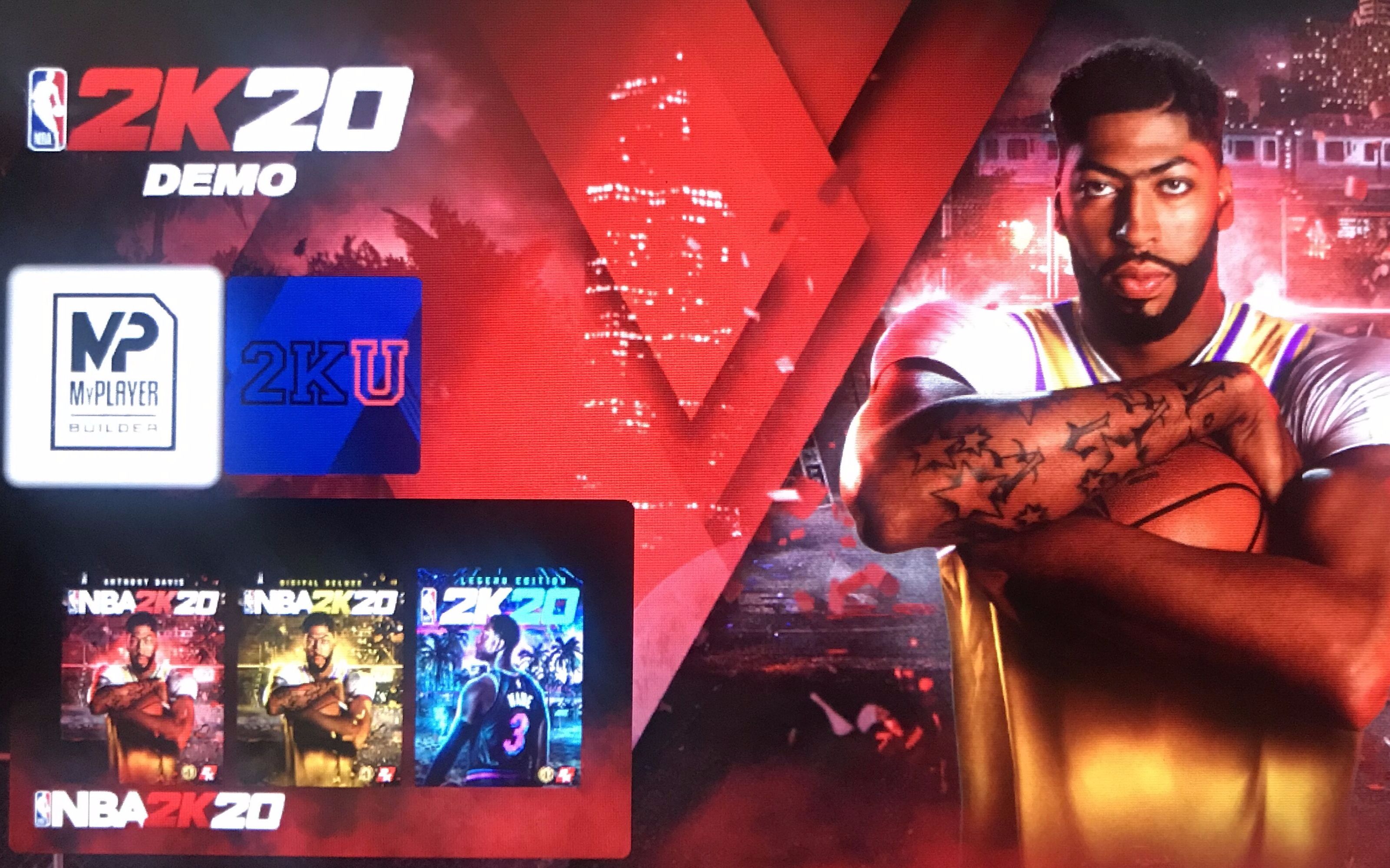 NBA2K20 DEMO switch版掌机模式