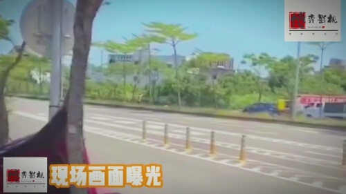 林志颖意外车祸现场