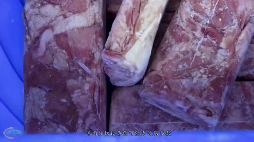 全自动冻肉卷切片机,实现高速4卷刨片加工生产