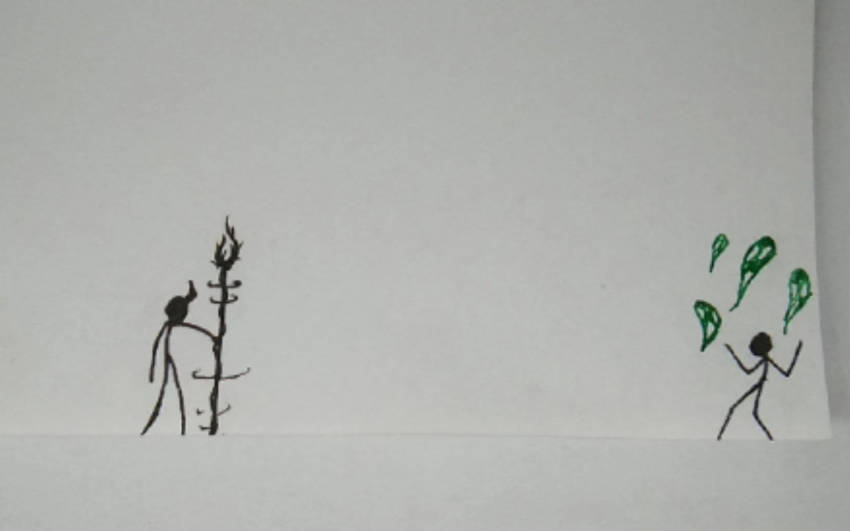 自制火柴人翻页动画
