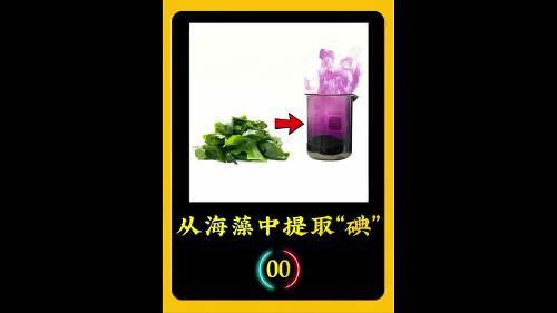 从海藻中取"碘"然后制作成碘伏消毒剂