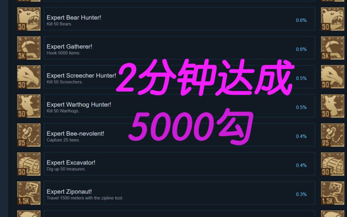 【Raft】2分钟让你达成5000勾成就——全成就福音!