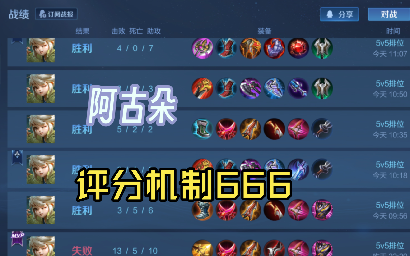 阿古朵新版本的评分机制是怎么算的_手机游戏热门视频