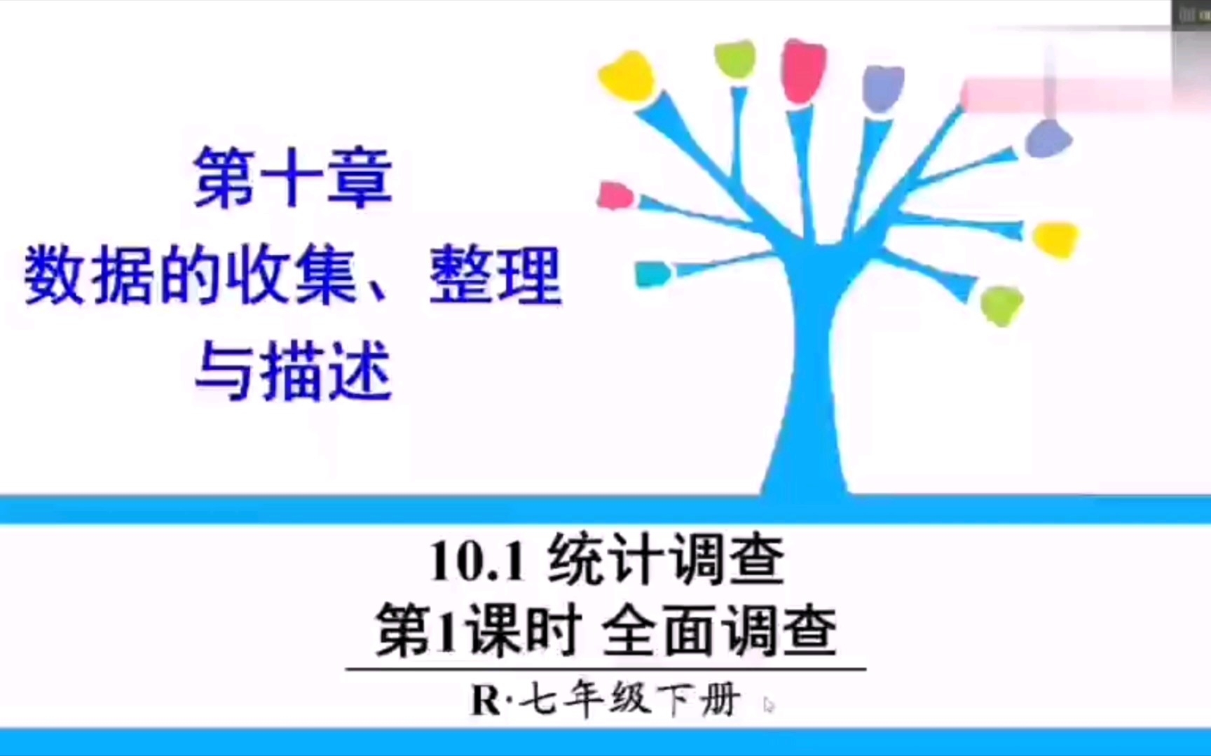 初中数学讲解 - 统计调查