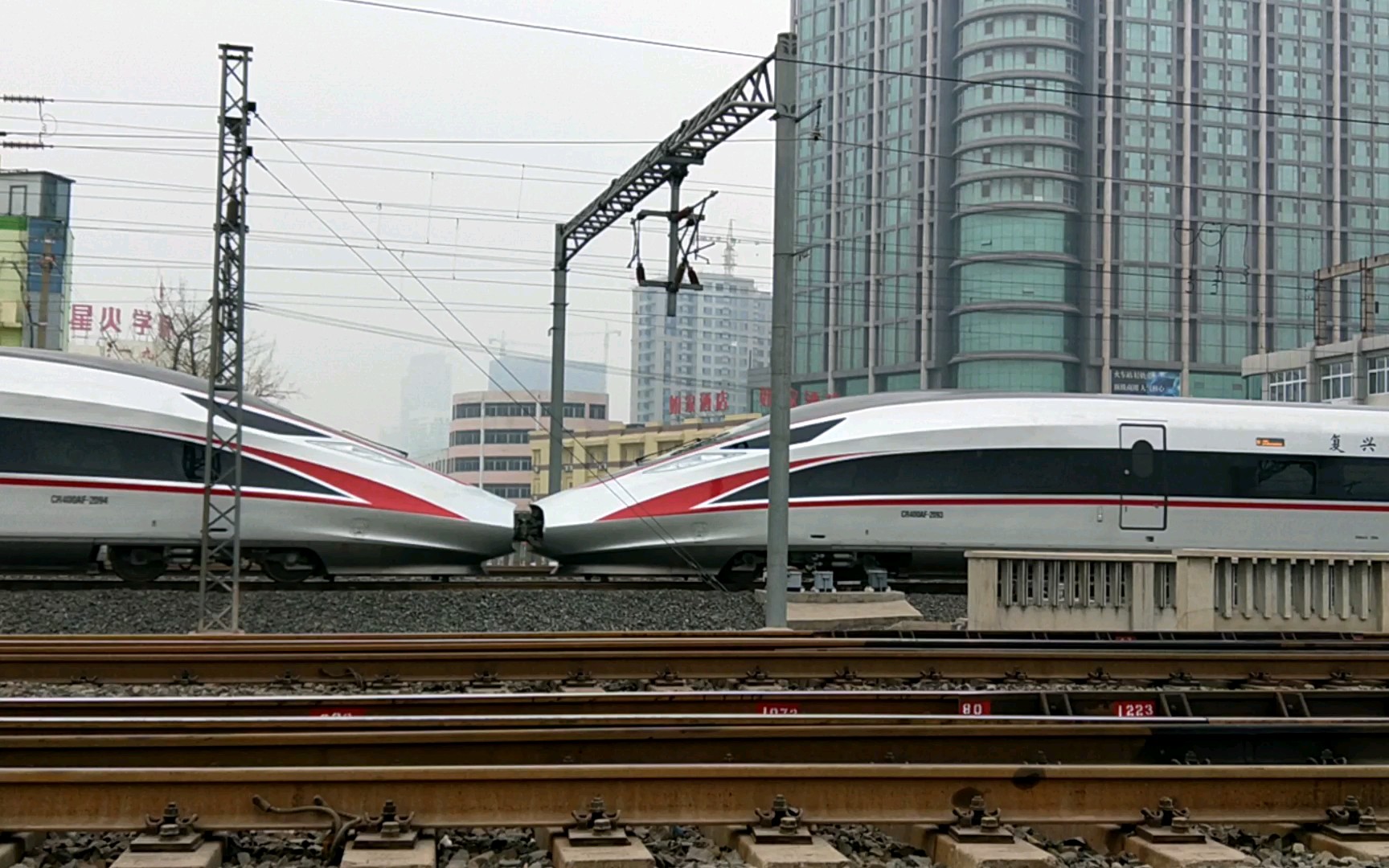 2019首拍-G462淄博站发车,CR400AF重联
