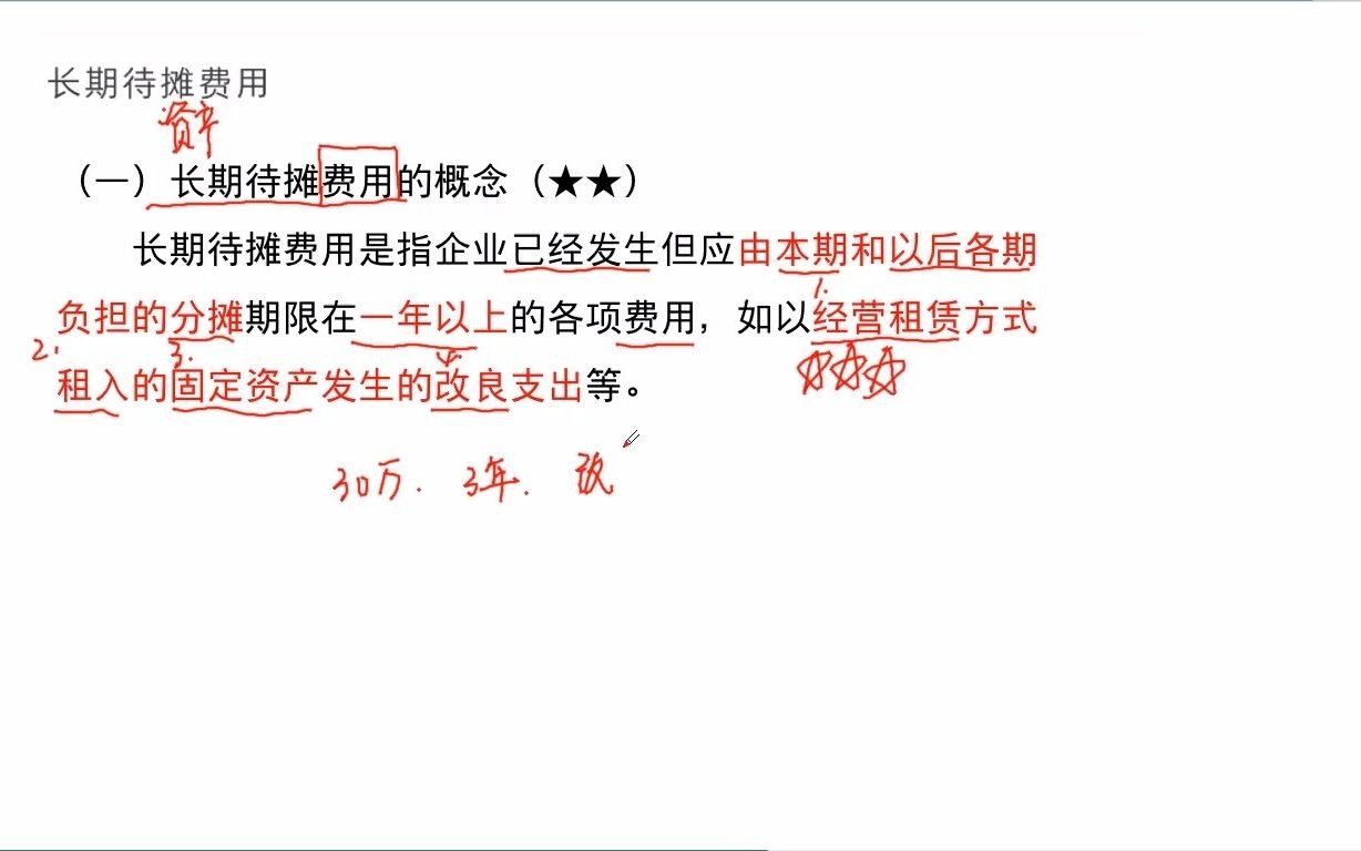 223长期待摊费用