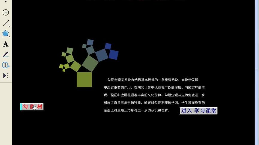几何画板动态演示勾股树