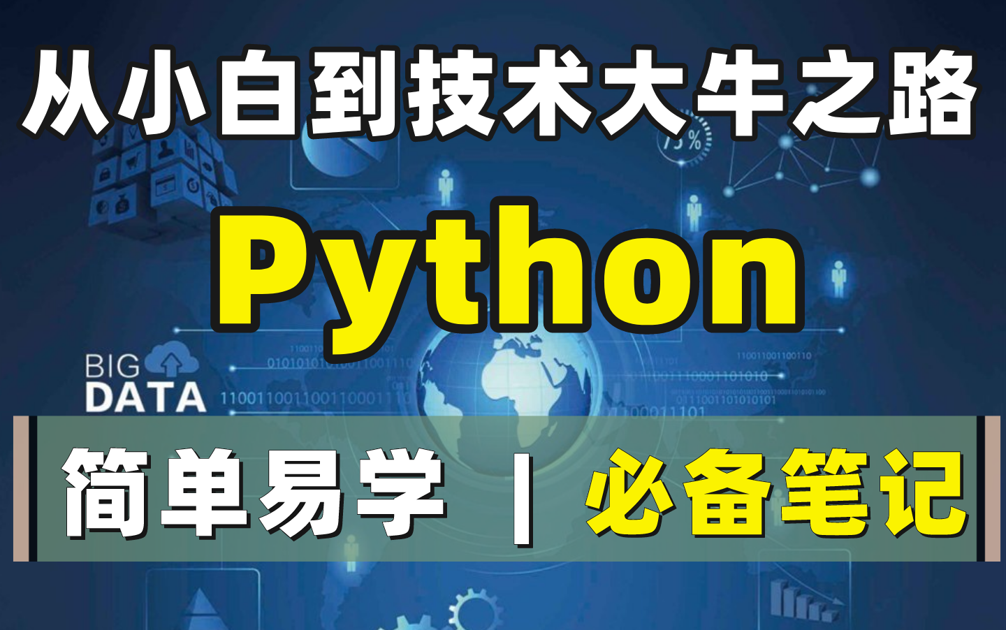 从Python小白到技术大牛之路,这套教程给了太多帮助【python教程,...