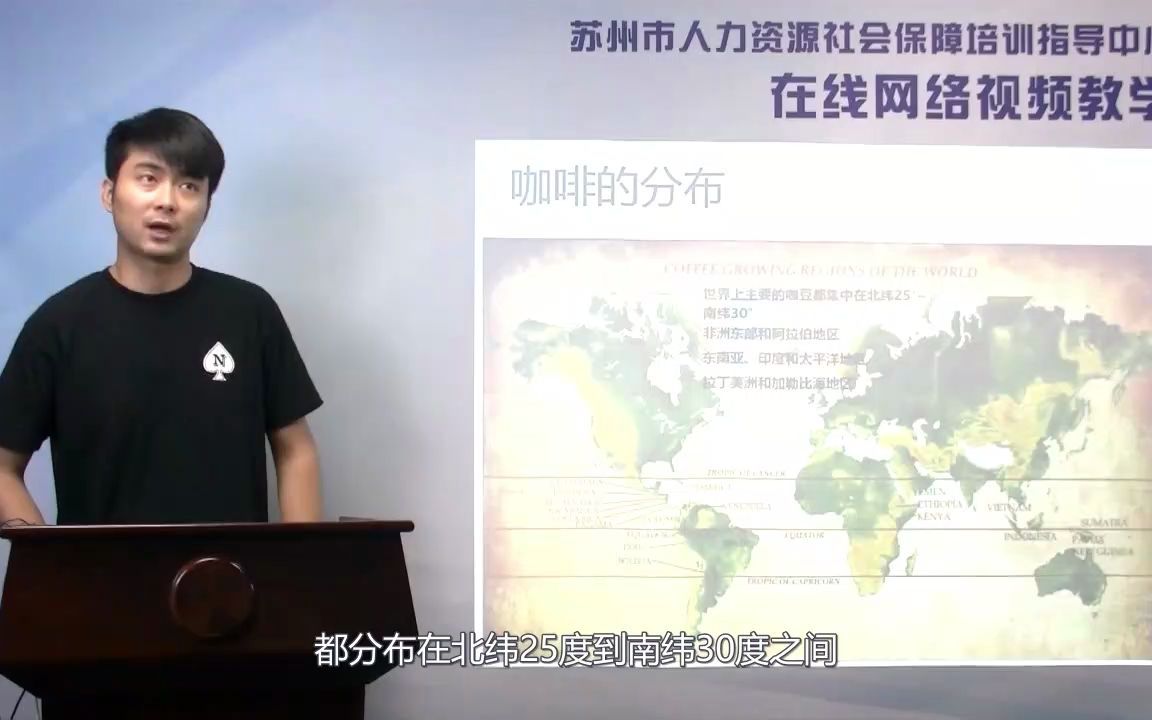 咖啡的分布与种植(张家港市吉上吉职业培训学校咖啡课堂)