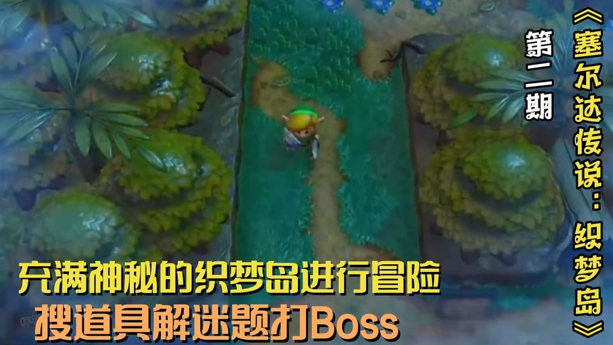 《塞尔达传说:织梦岛》神秘的织梦岛冒险,搜道具解迷题打Boss