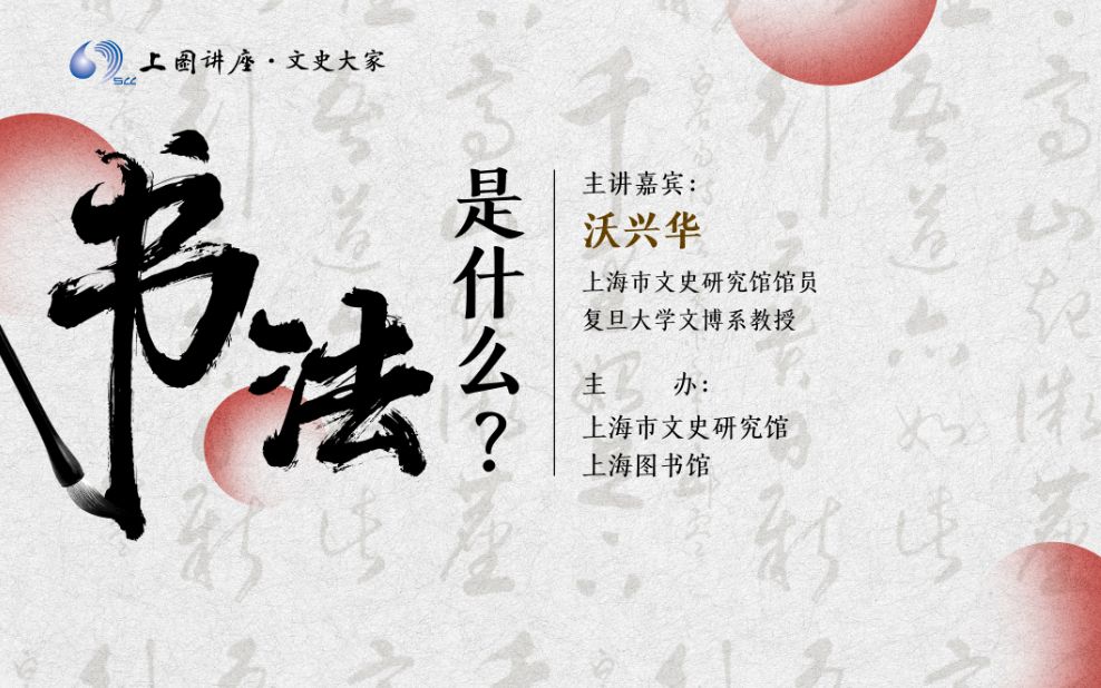 沃兴华:书法是什么?|文史大家讲坛